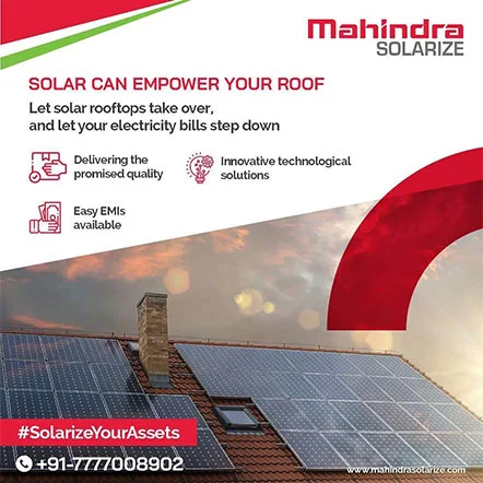 Top 3 Solar energy companies in India - Mahindra Solarize
