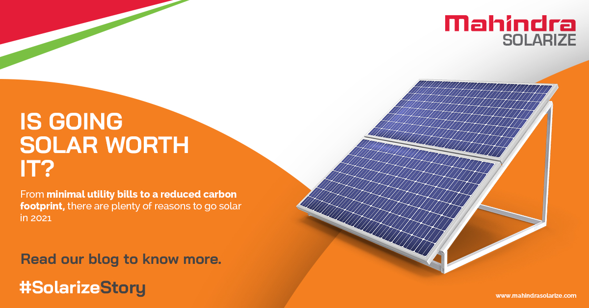 Reasons to go solar in 2021 - Mahindra Solarize